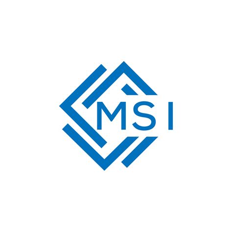 Msi Letter Design Msi Letter Logo Design On White Background Msi