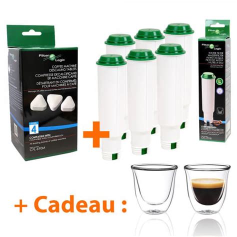 Filtre à eau compatible Claris Krups F088 Détartrant Tasses à café