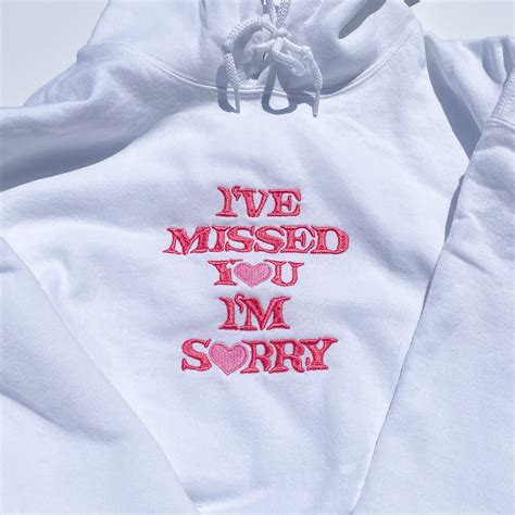 Gracie Abrams Sweatshirt Ive Missed You Im Sorry Merch Etsy