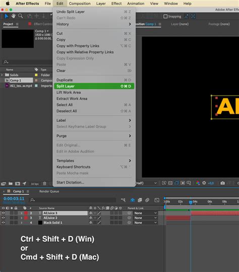 How To Split Video In After Effects Aejuice