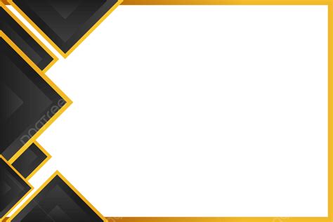 Black Gold Certificate Border With Gradation Color And Asymmetrical