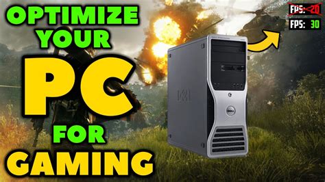 How To OPTIMIZE Your PC For GAMING Windows 7 8 8 1 10 The