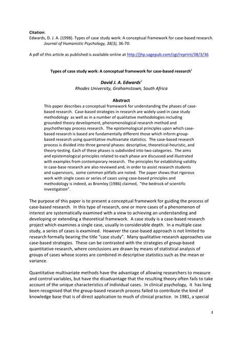 Conceptual Framework Example In Research Paper Webframes Org