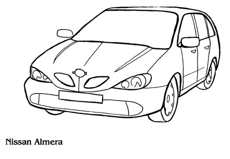 Dibujo De Nissan Almera Para Colorear Dibujos Para Colorear Imprimir