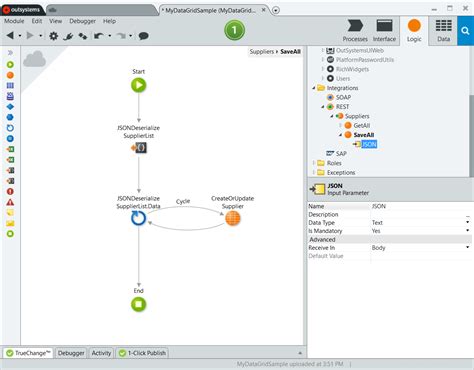 How to use OutSystems Data Grid Web OutSystems 操作ガイド