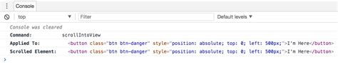 ScrollIntoView Cypress Documentation