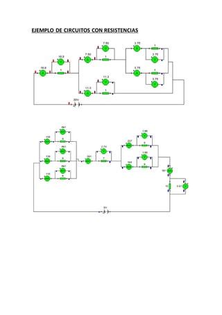 Ejemplo De Circuitos Con Resistencias PDF