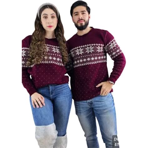 Duo Ugly Sweater Sueter Navide O Navidad Pareja Noche Buena Env O Gratis