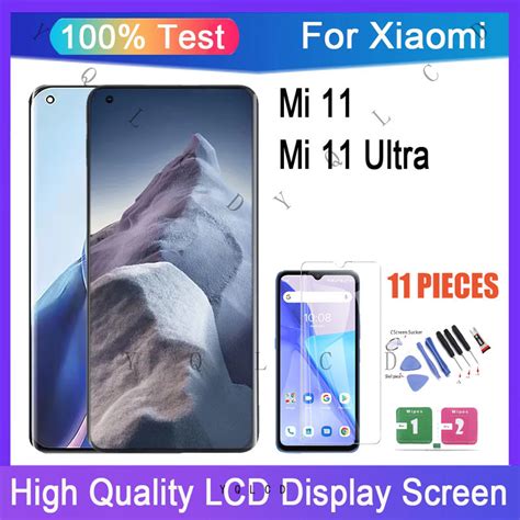 Original AMOLED Xiaomi Mi 11 Mi11 Mi 11 Ultra LCD Display Touch Screen