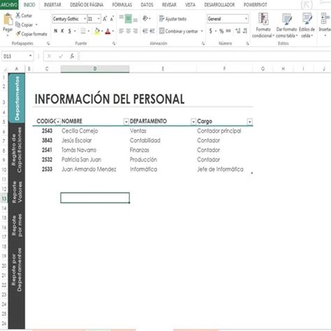 Registro De Capacitaciones En Excel Descargable