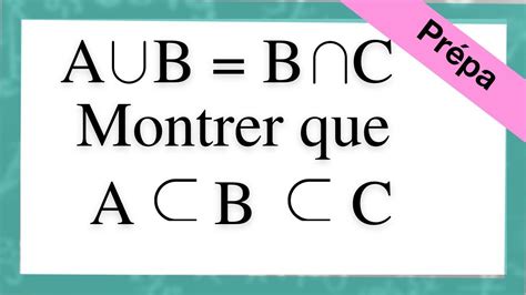 Comment Utiliser L Union Intersection Et L Inclusion D Ensembles YouTube