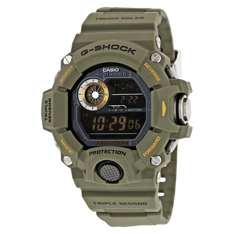 Casio G Shock Digital Dial Green Resin Men S Watch GW9400 3CR