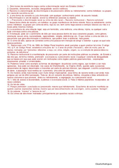 Atividades Diversas Cl Udia Atividade Interdisciplinar Sociologia