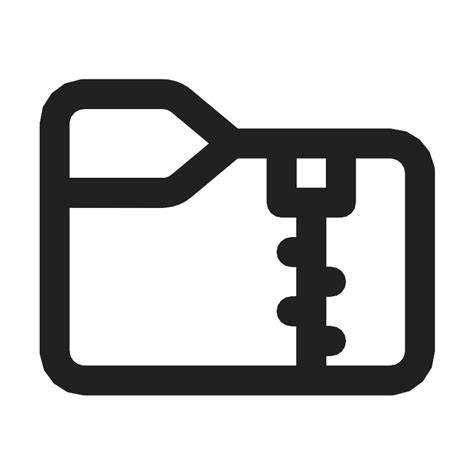 Folder Zip Vector SVG Icon SVG Repo