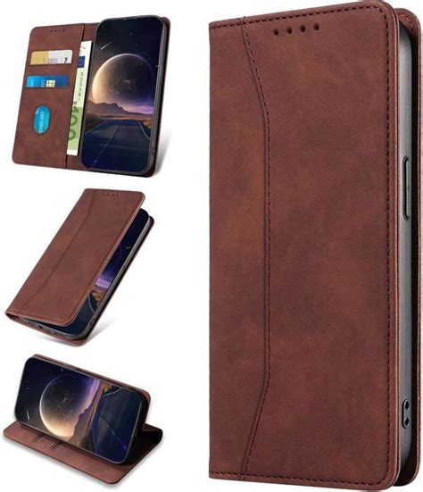 Coque Pour Motorola Moto E En Cuir Pu Avec Porte Cartes Antichoc