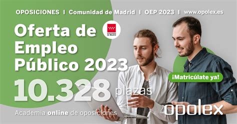 Oferta de Empleo Público 2023 Comunidad de Madrid Opolex