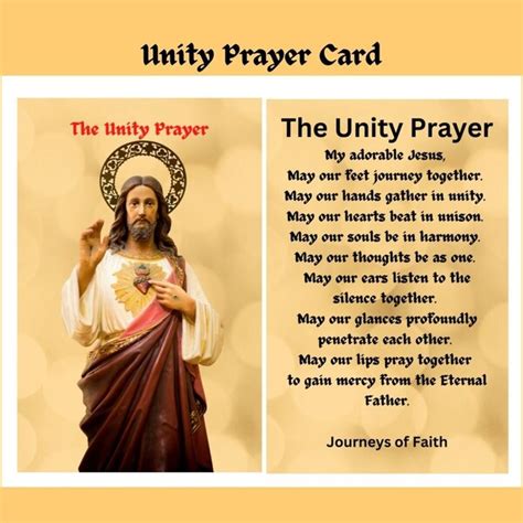 Flame Of Love Unity Prayer Cards Etsy UK