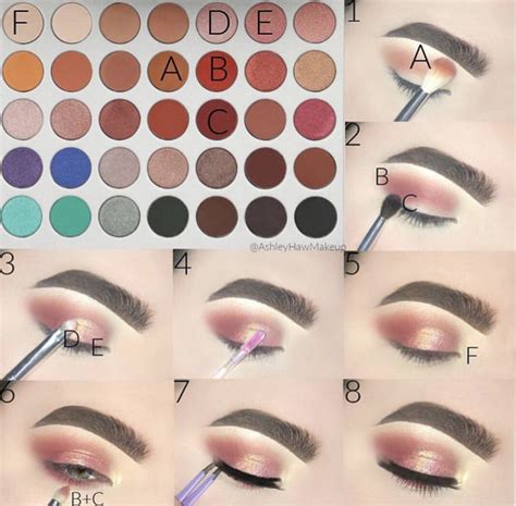 Step By Step Eyeshadow Looks James Charles Palette Brown Goimages We