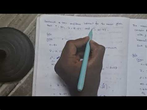 PROBABILITY AND STATISTICS INTERVAL ESTIMATION OF MEAN IN TAMIL