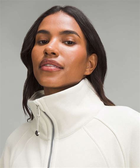 Lululemon Scuba Oversized Funnel Neck Full Zip Bone Lulu Fanatics