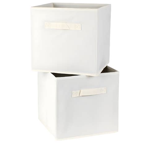 Cube de rangement intissé 28x28cm Lot de 2