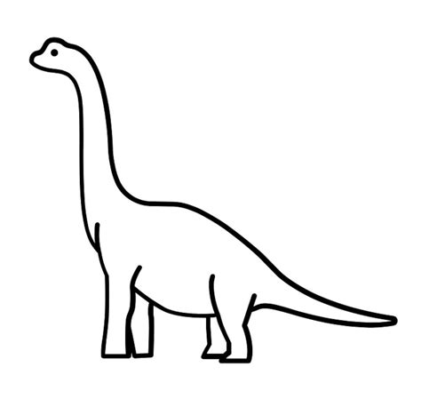 Malvorlage Dinosaurier Zeichnung Langhals Dino Malvorlage Coloring