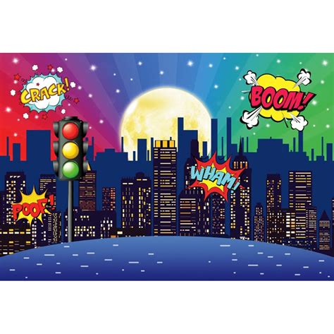 Superhero City Background