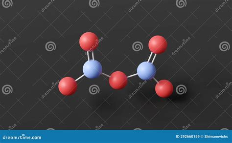 Dinitrogen Pentoxide Molecule Structural Chemical Formula Ball And