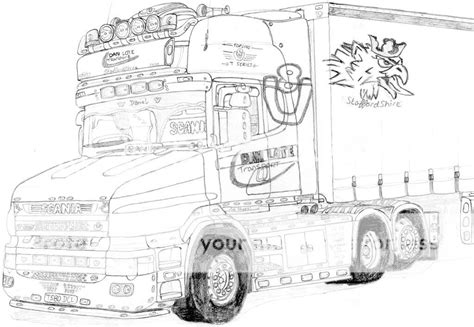 Vrachtwagen Kleurplaten Scania Scania Vrachtwagens Savanya