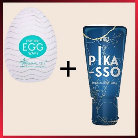 Kit Ovo Egg Masturbador Masculino Gel Excitante Pikasso Shopee Brasil