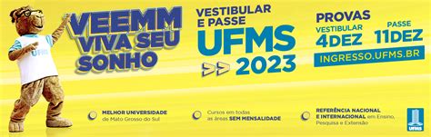 Vestibular e PASSE UFMS 2023 batem recorde de inscrições UFMS