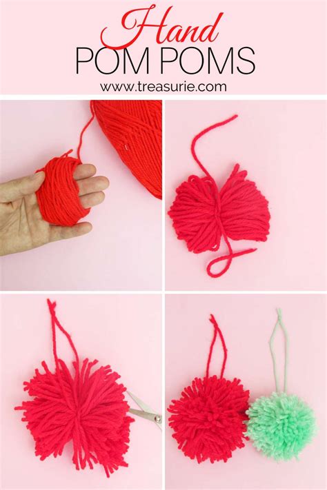 DIY Pom Poms How To Make Pom Poms 4 Best Methods TREASURIE