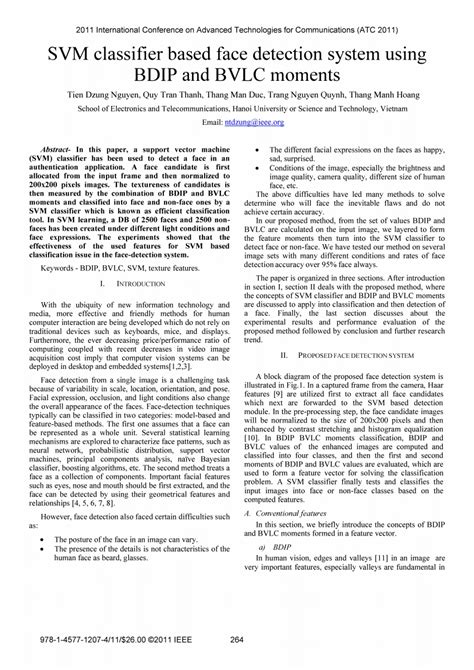 pdf svm classifier based face detection system using bdip and bvlc moments