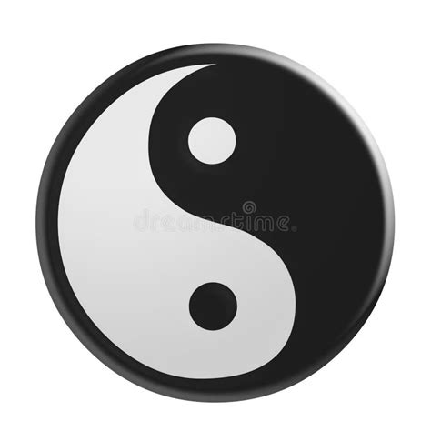 3d yin and yang symbol illustration isolated stock illustration illustration of connection