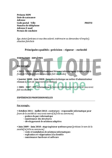 Exemple De Cv Administrateur Dentreprises Laboite Cv Fr