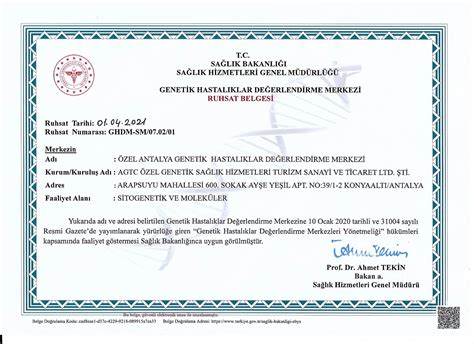 Nipt Testi Antalya Genetik Test Merkezi Agtc