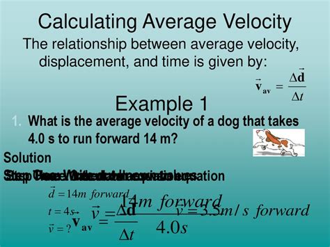 ch 8 2 average velocity speed is the distance an object travels divided by the time to