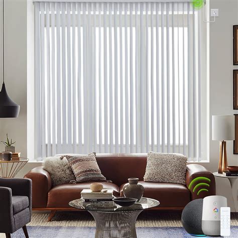 Amazon Yoolax Motorized Vertical Blinds Works With Alexa Light