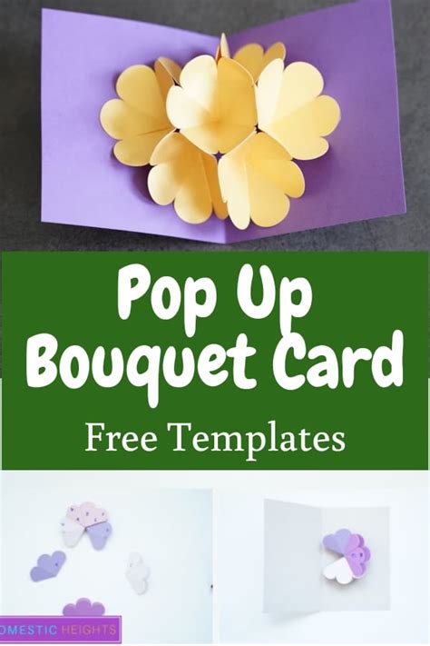 Free Printable Flower Pop Up Card Templates Best Flower Site