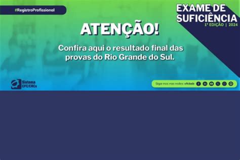 Aprovados do 1 2024 Exame de Suficiência aplicado no RS