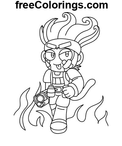 Gwendolin From Bloons Td Free Printable Coloring Pages