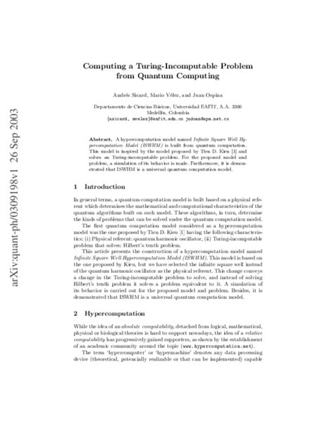 pdf computing a turing incomputable problem from quantum computing juan ospina