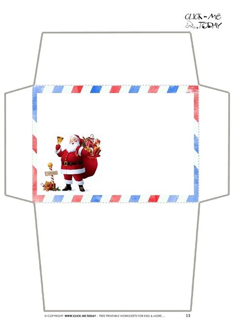 An Envelope With Santa Claus On It