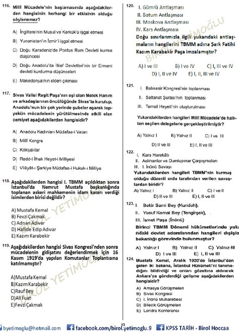 Kabilecek Soru Ile Kpss Tarih Tekrar Kpss G Ncel Bilgiler