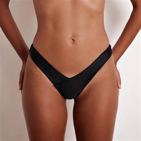 5 Colors Swim Brief 2017 Sexy Thong Bikini Bottom High Cut Leg Swimsuit