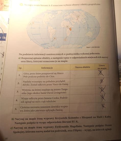 Geografia Klasa Wiczenia Strona Pierwsze Podr E Geograficzne
