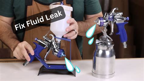 Fix Leaking Turbine Spray Gun Paint Sprayer Fluid Leak Easy DIY Fix