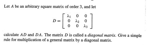SOLVED Let A Be An Arbitrary Square Matrix Of Order 3 And Let 11 0 0