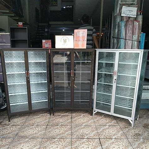 Jual Rak Sepatu Kaca Lemari Sepatu Kaca Alumium Almini Tinggi 120 5
