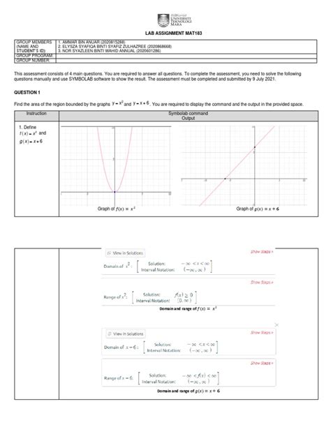 lab assignment mat183 pdf function mathematics asymptote